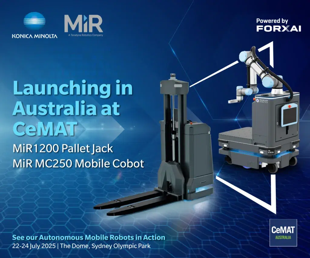 Konica Minolta and MiR to launch two new autonomous mobile robots in Australia at CeMAT 2025 ...